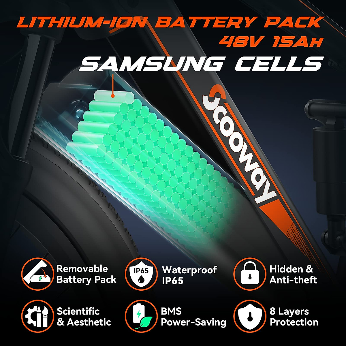 Electric Bike, 750W Electric Bike for Adults BAFANG Motor Electric Bicycle Ebike, 48V 15Ah Removable Battery, 27.5" Fat Tire E Bike, 28MPH Electric Mountain Bike Snow Beach City Road