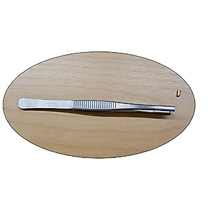 Lock Pin Tumbler Tweezers - Brushed Stainless Steel, for Locksmith Pinning & Rekeying Kit
