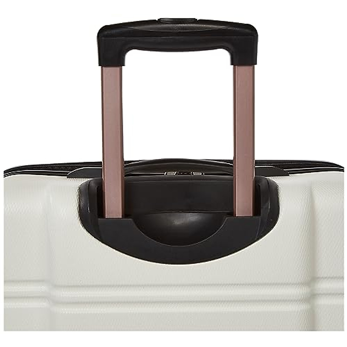 Rockland Melbourne Hardside Expandable Spinner Wheel Luggage, White, 2-Piece Set (20/28)