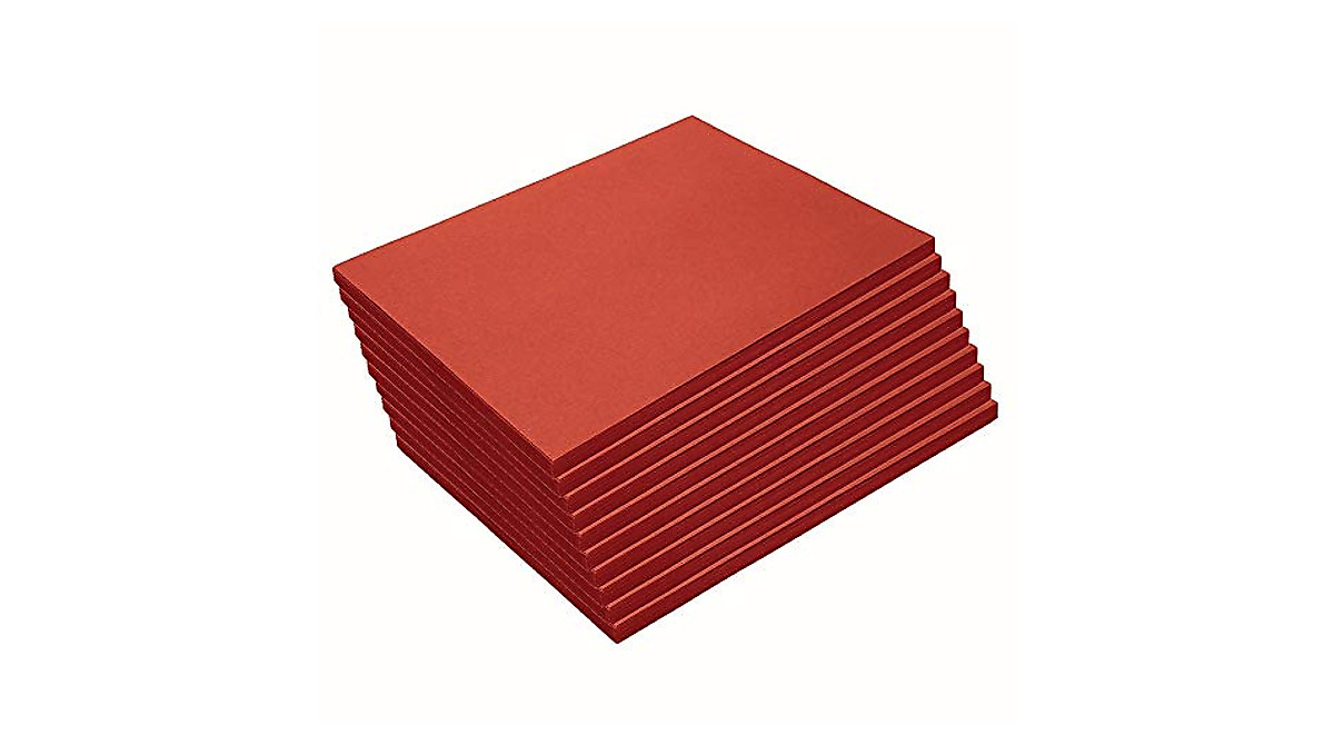 Heavyweight Red Construction Paper – 50 Sheets