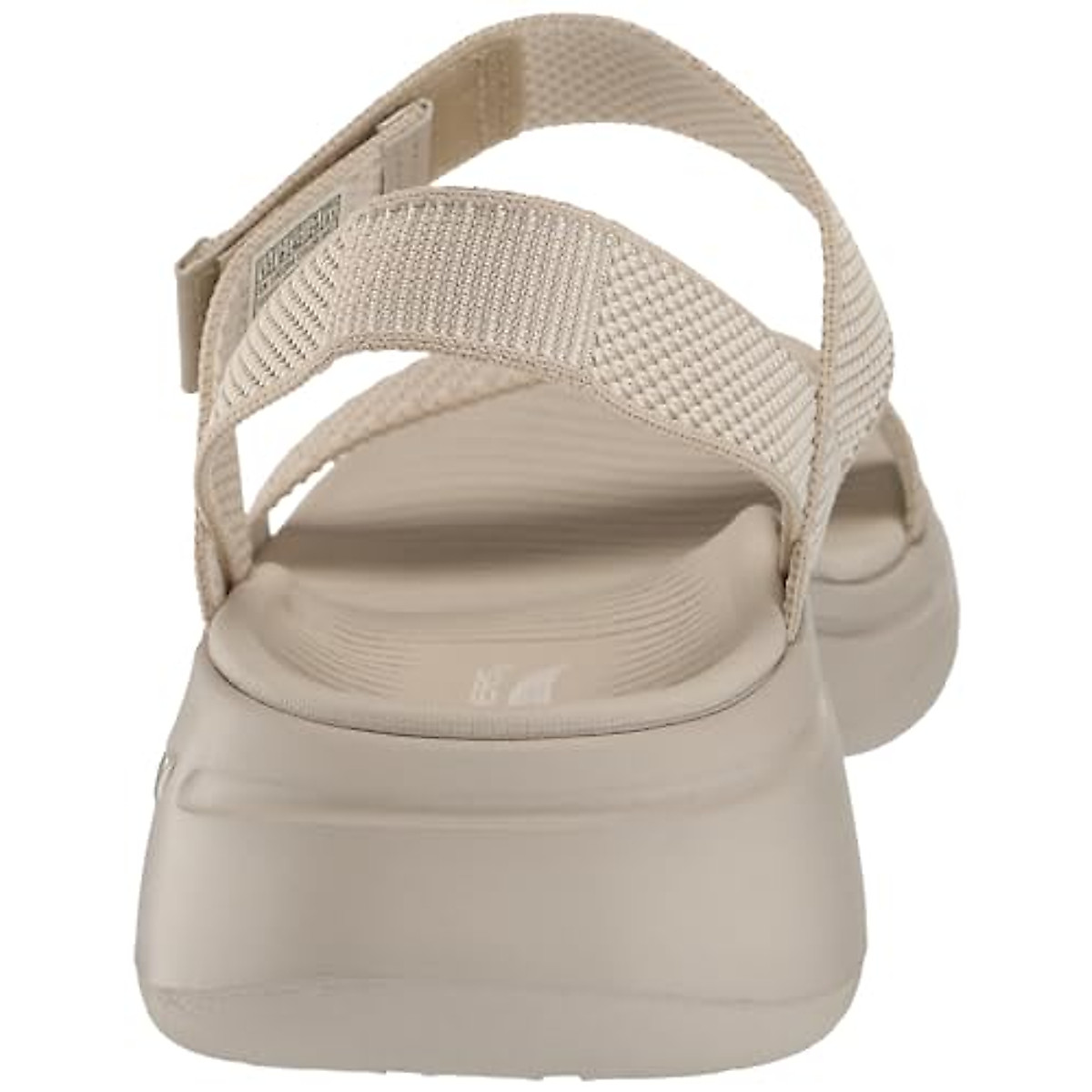 Skechers Women's Ankle Strap Sandal, Natural, 9