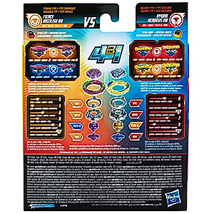 BEYBLADE Burst QuadStrike Fierce Bazilisk B8 and Hydra Kerbeus K8 Spinning Top Dual Pack, 2 Battling Game Top Toy for Kids Ages 8 and Up