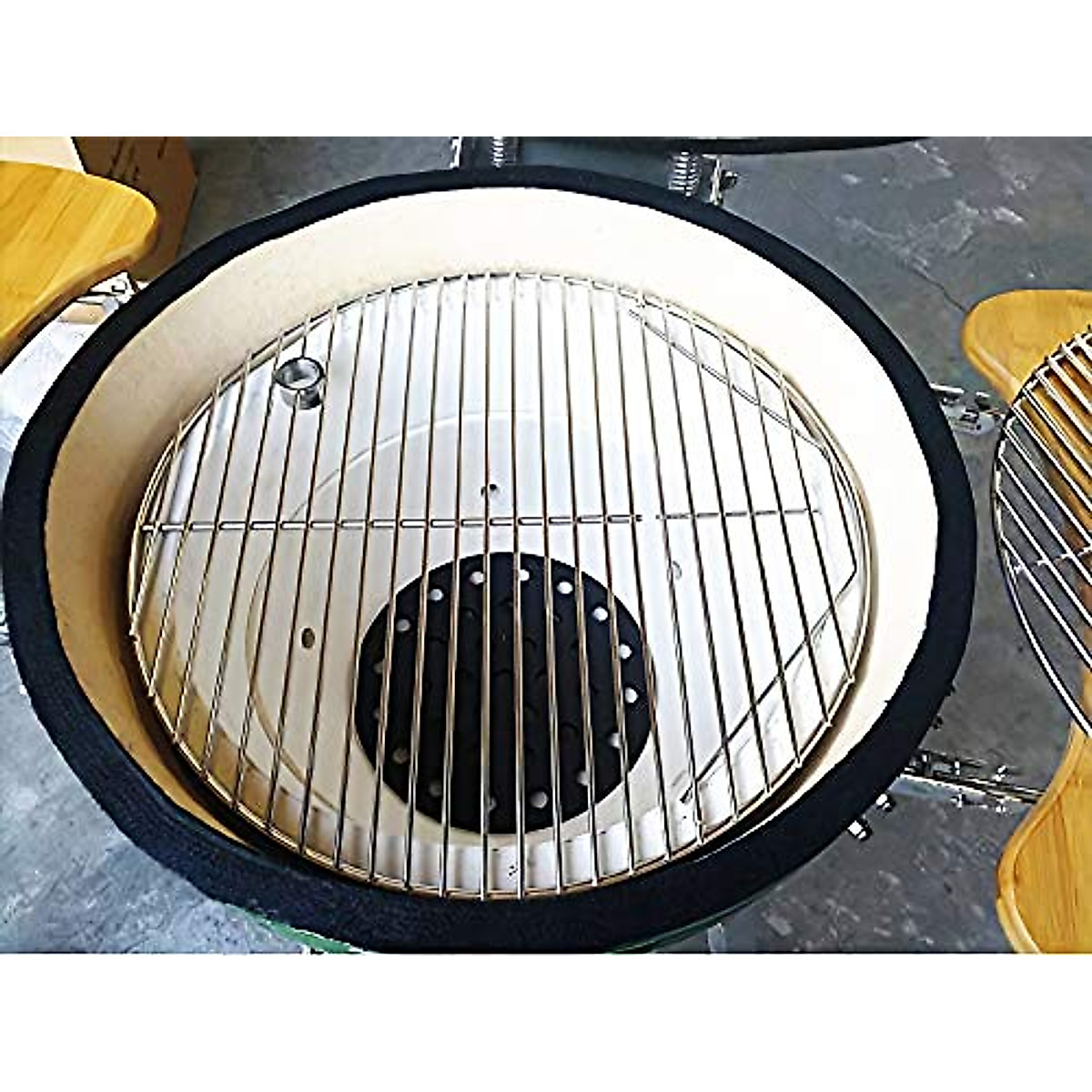 Hongso 19.5" 304 Stainless Steel Round Cooking Grill Grates Cooking Grid for Akorn Kamado Ceramic Grill, Pit Boss K24, Louisiana Grills K24, Char-Griller 16620 and Other 20 inch Charcoal Grill, SCG195