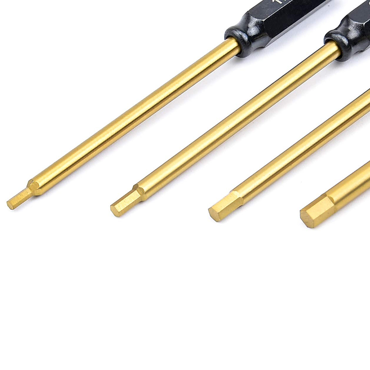RC Hex Drill Bit 1.5mm 2.0mm 2.5mm 3.0mm Hex Screwdriver Tip RC Hobby Tools Kit for RC Helicopter Model(4PCS)