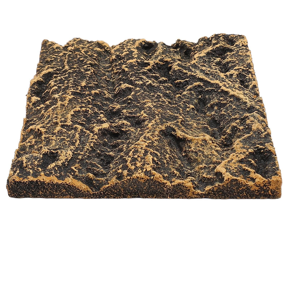 AYNEFY Reptiles Reptile Decorative Supplies, Rock Terrarium Background 3D Rock Stone Background Decorations Backdrop for Fish Reptiles Amphibians Turtles Reptile (17.5 * 13cm)