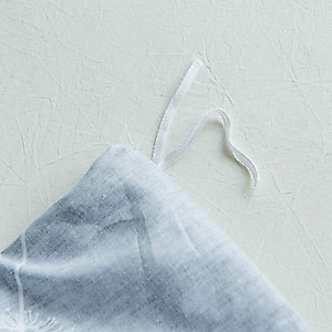 YuHeGuoJi Gray Botanical Duvet Cover Queen 100% Cotton Reversible Flower Duvet Cover 3 Pcs Set 1 White Dandelion Duvet Cover with Zipper Ties 2 Pillowcases Farmhouse Plant Print Bedding Set