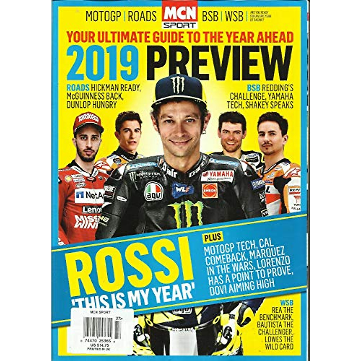 MCN SPORT MAGAZINE, YOUR ULTIMATE GUIDE TO THE YEAR AHEAD 2019 SEASON PREVIEW,