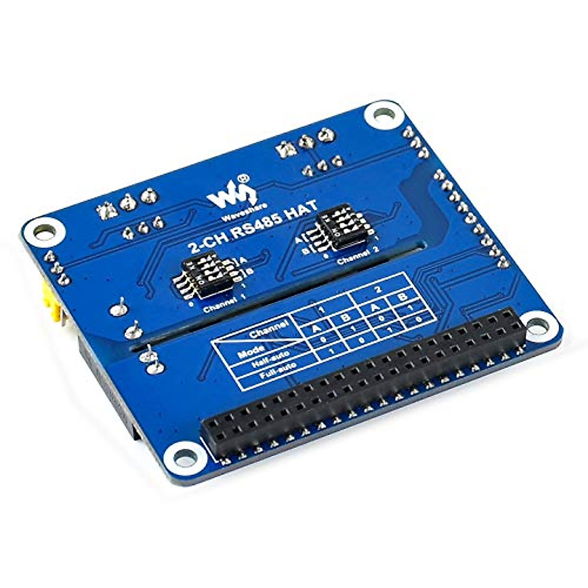 2-Channel Isolated RS485 Expansion HAT,SC16IS752+SP3485 Dual Chip Convert SPI to RS485 Data Rate up to 921600bps Embed Multi Protection Circuits,for Raspberry Pi 4B/3B+/3B/2B/Zero/Zero W
