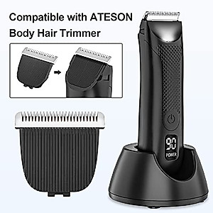 ATESON Body Hair Trimmer Ceramic Blade Head Refill, Electric Clipper Blades, Personal Shaver Replaceable Blade, 1 Pack