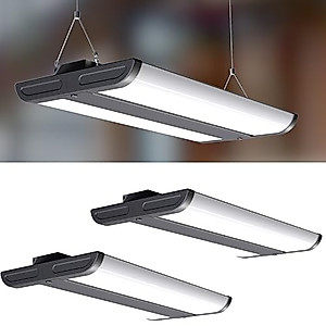 Lightdot 4FT LED High Bay Shop Lights, 100-277V 【Driver Equipped】 240W 33600LM [Eqv.1000W MH] 5000K Linear Hanging Shop Light for Warehouse Garage -ETL Listed, 2Pack
