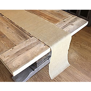 CleverDelights 12" Premium Burlap Roll - 100 Yards - No-Fray Finished Edges - Natural Jute Burlap Fabric