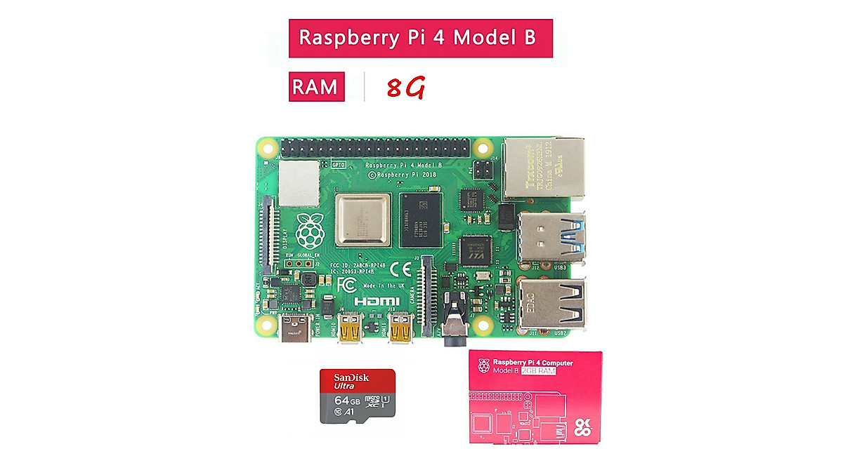 DIGISHUO Raspberry Pi 4B Model B 8GB RAM DIY Kit | with Case | Pi ...