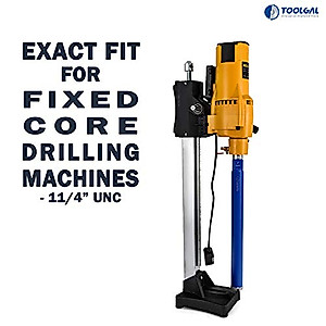 TOOLGAL Diamond Core Drill Bit 2" for Masonry - Wet Drilling of Concrete/Reinforced Concrete - Laser Welded Diamond Segmented - 11/4" UNC for Fixed or Hand-held core Drilling Machines