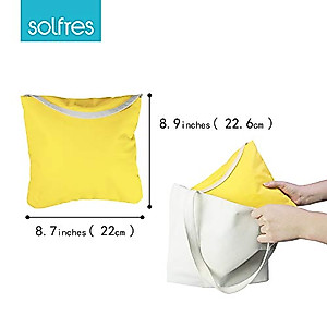 Solfres Dual-Belt High Chair Cover, Baby High Chair Cover, Upgrade Version, for Wooden or Restaurant High Chair, Sturdy and Robust Material, Yellow