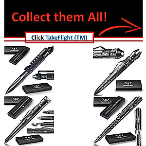 TAKEFLIGHT Tactical Pen Survival Gear – Aircraft-Grade Aluminum Tactical Multi Tool – Rugged, Lightweight EDC Pen Survival Tool with Glass Breaker - Cool Gadgets for Men - Father's Day Gifts for Men