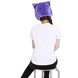 SAZAC Kigurumi Hat - Sailor Moon Luna - Cozy Costume Beanie Cap - Adult Size