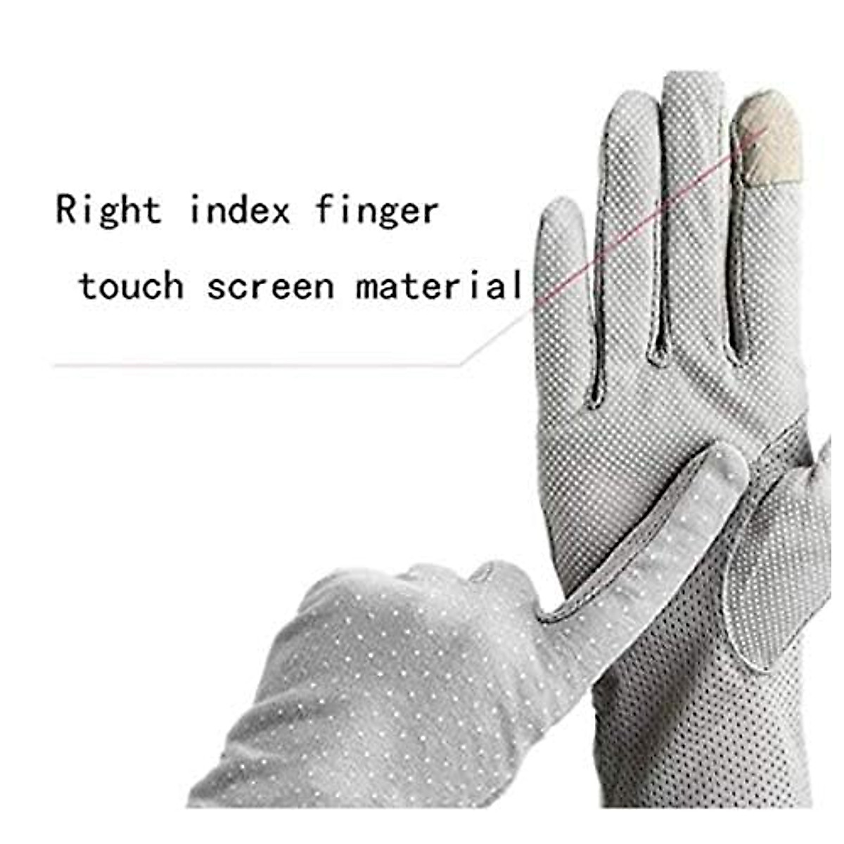 3 Pairs UV Gloves Sun Protection Women Driving Gloves Summer Sunblock Gloves for Driving Riding Outdoor (Black, Beige, Gray, Medium)