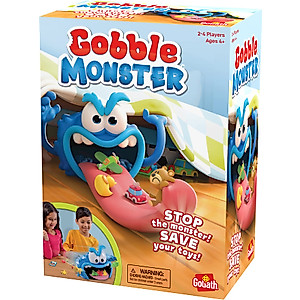 Gobble Monster Game - Save Your Toys from The Monster's Tongue Before It's Too Late by Goliath,Multicolor