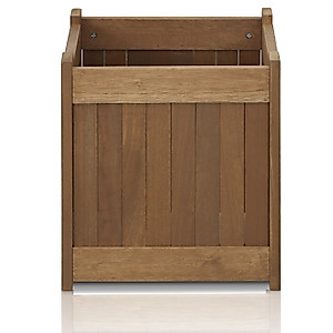 Furinno FG16450 Tioman Hardwood Flower Box, One-Pack, Natural