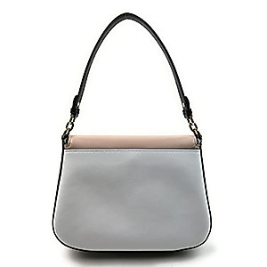 Kate Spade New York Staci Saffiano Leather Flap Shoulder Bag (Warm beige)