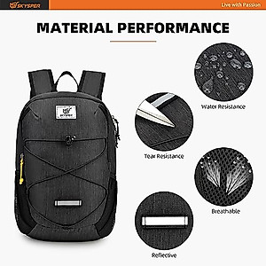 SKYSPER Small Hiking Backpack -12L Lightweight Packable Daypack for Travel Foldable Water Resistant Backpacks for Women Men