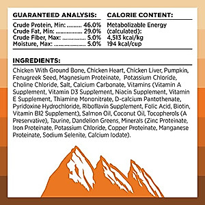 BIXBI Rawbble Freeze Dried Cat Food, Chicken Recipe, 3.5 oz - 95% Meat and Organs, No Fillers - Pantry-Friendly Raw Cat Food for Meal, Treat or Food Topper - USA Made in Small Batches