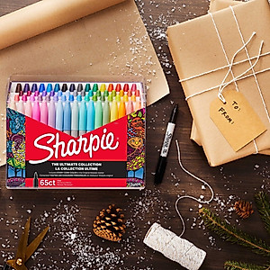 SHARPIE Permanent Markers Ultimate Collection, Fine Point, Assorted Colors, 65 Count
