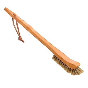 Redecker Ultra-Slim Horsehair Bottle Brush, Curved Oiled Beechwood Handle, 9-1/4-Inches Long, Made in Germany