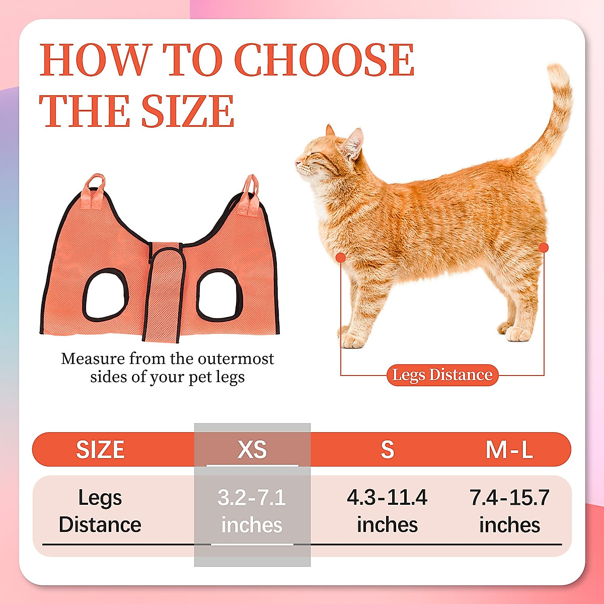 PatiencET Dog Grooming Hammock, Pet Grooming Hammock for Cats & Dogs with Security Strap, Dog Sling for Nail Trimming with Nail Clippers/Trimmer, Nail File, Pet Comb(XS)