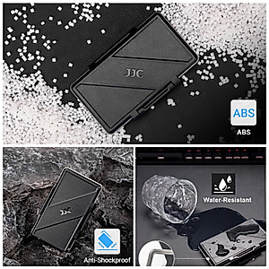 36 Slots Memory Card Case Water-Resistant Anti-Shock Memory Card Wallet for 24 Micro SD SDXC SDHC TF Cards and 12 SD SDXC SDHC Cards