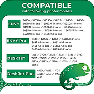 COLORETTO Remanufactured Printer Ink Cartridge Replacement for HP 67XL 67 XL to use with DeskJet 2755 2752 Envy 6052 6055 DeskJet Plus 4140 4155 4158 (1 Black,1 Color) Combo Pack with 2 Paper Clips