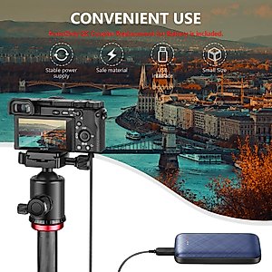 Neewer DC Coupler Replacement for NP-FW50 Dummy Battery Power Adapter with USB Cable Compatible with Sony A7 A7R A7S A7II A7RII A7SII A6500 A6400 A6300 A6100 A6000 NEX5 NEX7 DSC-RX10 II III IV
