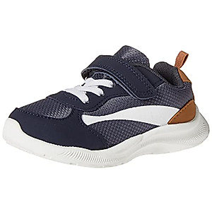 OshKosh B'Gosh Boy's Retra-W Athletic Sneaker, Navy, 4 Toddler