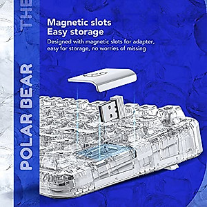 GOWENIC 80 Keys Hot Swappable Mechanical Keyboard, Mechanical Gaming Keyboard RGB Backlit, 3 Mode Gaming Keyboard with Transparent Keycaps, 2.4G BT USB C Wired