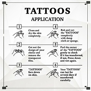 Dopetattoo 6 Sheets Fake Tattoos Beast Claw tattoo Marl Scratches Tiger or Animal Paw Nails Marks Wild Cats Temporary Tattoos Suitable for Adult Women Men for Children Boys and Girls