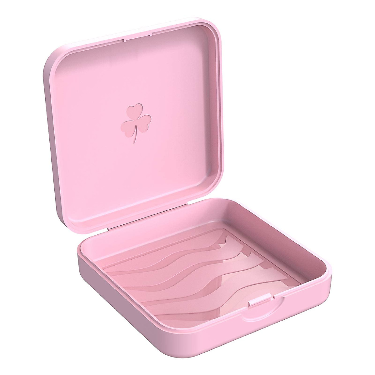 Retainer Case Compatible with Invisalign, ARGOMAX Aligner Case, Braces Box, 1 Piece Orthodontic Box (Pink).