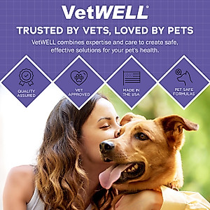 VetWELL Hydrocortisone Spray for Dogs & Cats - Itchy Skin Relief from Hot Spots, Bites, Scrapes, Irritated Skin, & Dermatitis - 4 oz Anti Itch Spray with Pramoxine