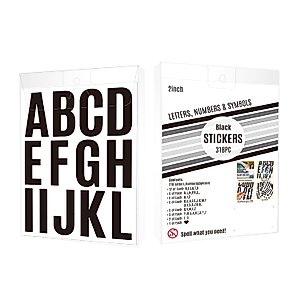 24 Sheets 3000 Pieces 1 inch 12 Colors Self Adhesive Vinyl Letter Number Stickers Kit, Mailbox Numbers Sticker for Mailbox, Alphabet Number Stickers, Decals for Sign, Kitchen,Door, Business, Address