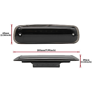 LED 3rd Third Brake Light for Cherokee 97-01, KEWISAUTO Smoked Black Center High Mount Stop Light for Jeep Cherokee 1997 1998 1999 2000 2001 Accessories(1PCS, Replace# 55155614AE)