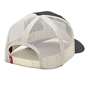 Kimes Ranch Men's Boneyard Trucker Adjustable Snapback Mid-Profile Logo Cap, Charcoal