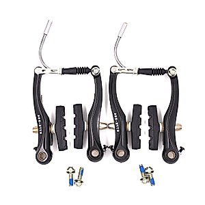 CYSKY Mountain Bike V-Brakes Set Replacement for Most Bicycle, Road Bike, MTB, Include 2 Pieces Aluminum Alloy V Brake Front Rear Pair