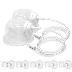 LOZAEVE Baby CaraCups Wearable Milk Collection, Portable Hands Free Breast Milk Collection Cup Set, Compatible with for Spectra S1 / S2, Medelaa, Lansinohh, 99.9% Separable Electric Breast Pumps, 2PC