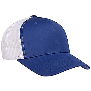 Yupoong YP Classics Retro Trucker Cap, Royal/White, OSFA