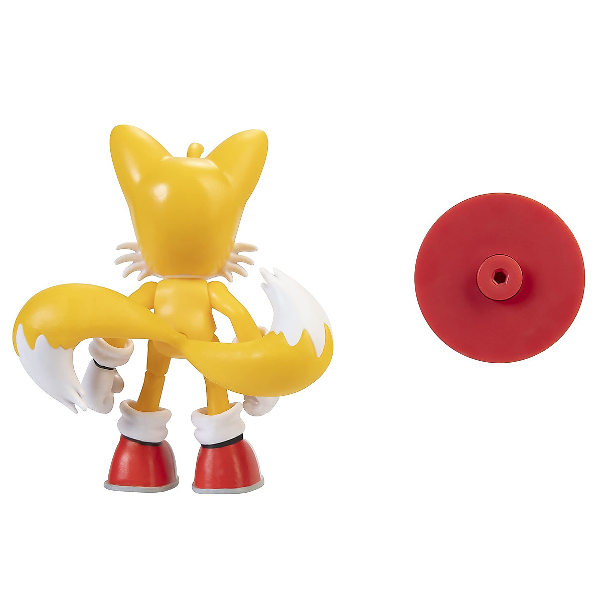 Sonic The Hedgehog 4-Inch Action Figure Modern Tails with Star Spring Collectible Toy