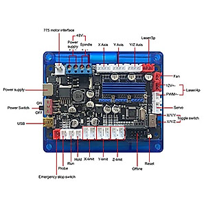 3018 Pro CNC Router Machine All-aluminum Frame PCB PVC Wood Carving XYZ Working Area 300 x 180 x 45mm with Z Probe, Limit Switches, Offline controller, GRBL control, Emergency Stop