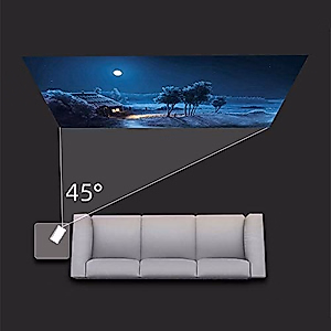 ALIZJJ Professional Native 1080P Full HD LED Projector HDMI Projector with Display Compatible TV Stick Mini Portable Projector Best Shooting Distance 0.5-3m