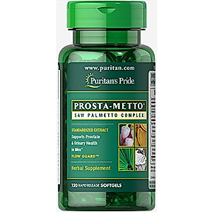 Prosta-Metto® Saw Palmetto Complex for Men, Prostate Support, 120 Count by Puritan's Pride®