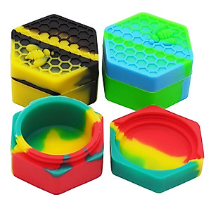 Vitakiwi 26ml Hexagon Silicone Container Non-stick Reusable Jars Multi-use For Food Storage (10)