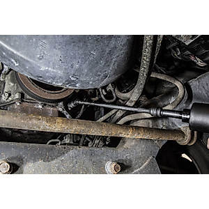 Steelman Pro 1/2-Inch Drive, 3/8-Inch Pinless Swivel Impact Extension, 36-Inch, Chromoly Steel with Black Oxide Finish, Maximum Torque Transfer Pinless Joint Design (79995)