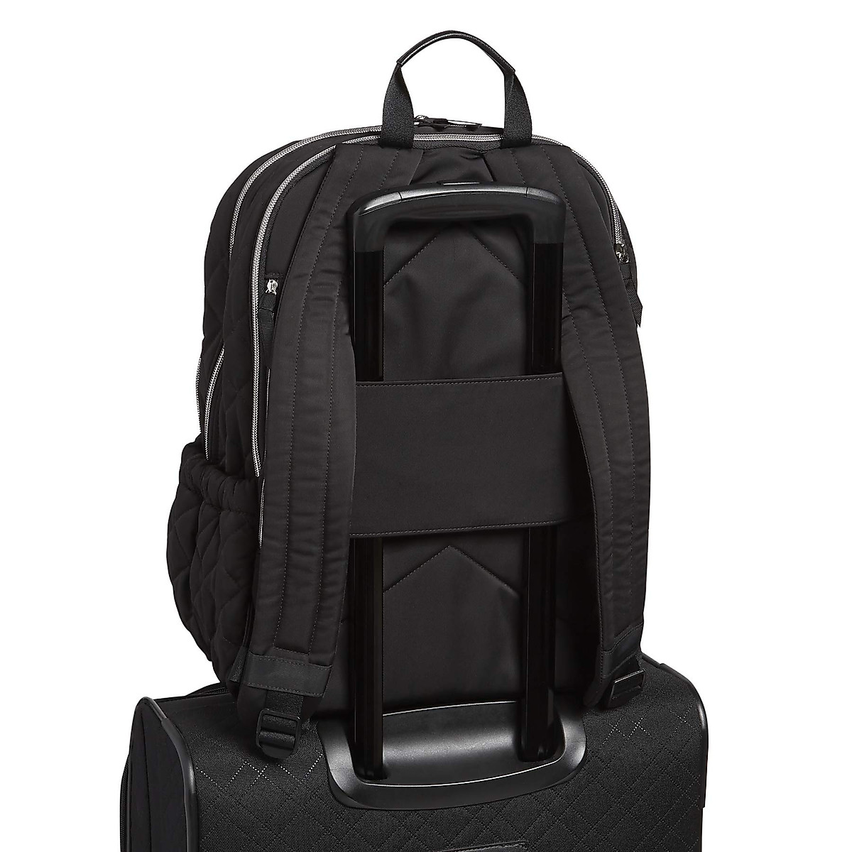 Vera Bradley Womens Performance Twill Campus Backpack Bookbag, Olive Leaf, One Size US